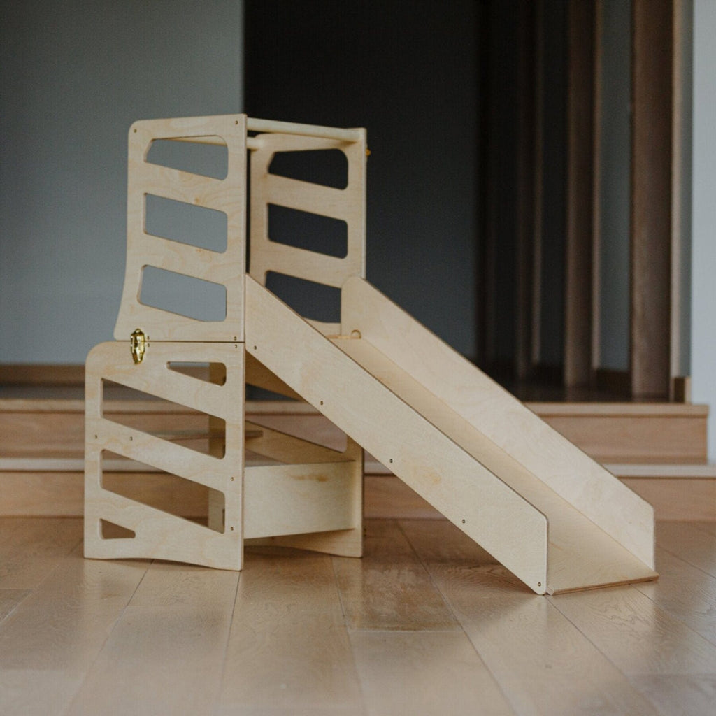 Montessori Lernturm Mit Rutsche