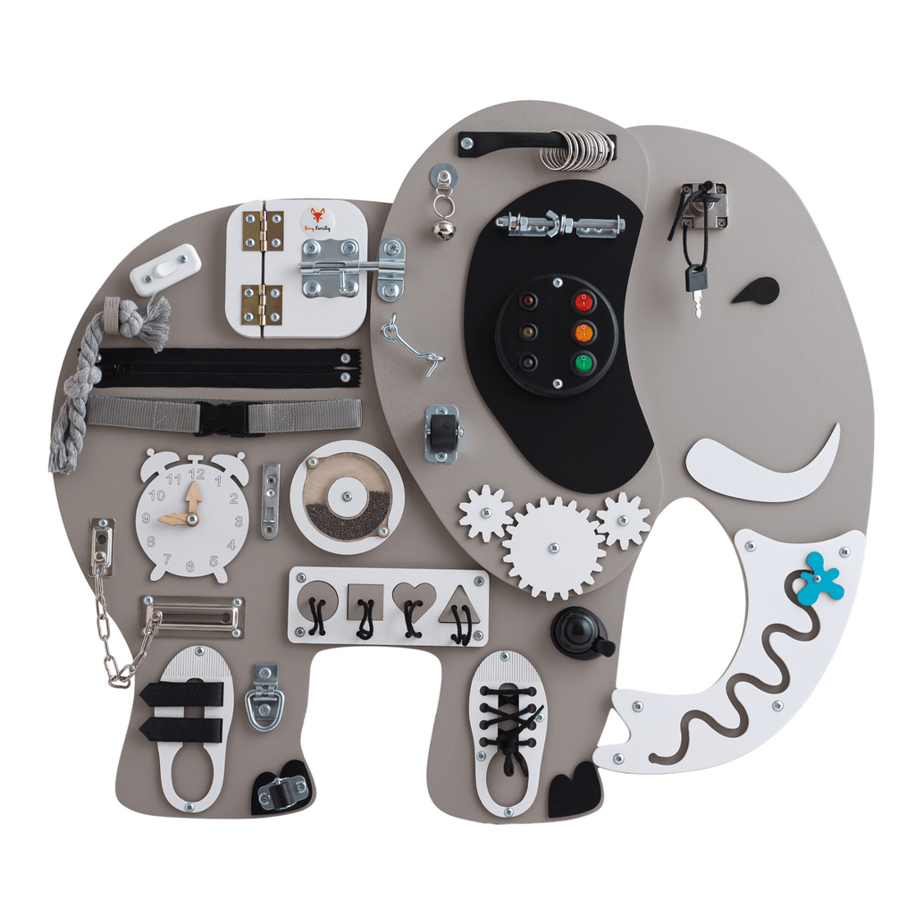 Activity Board Montessori Busyboard Holz Elefant online kaufen
